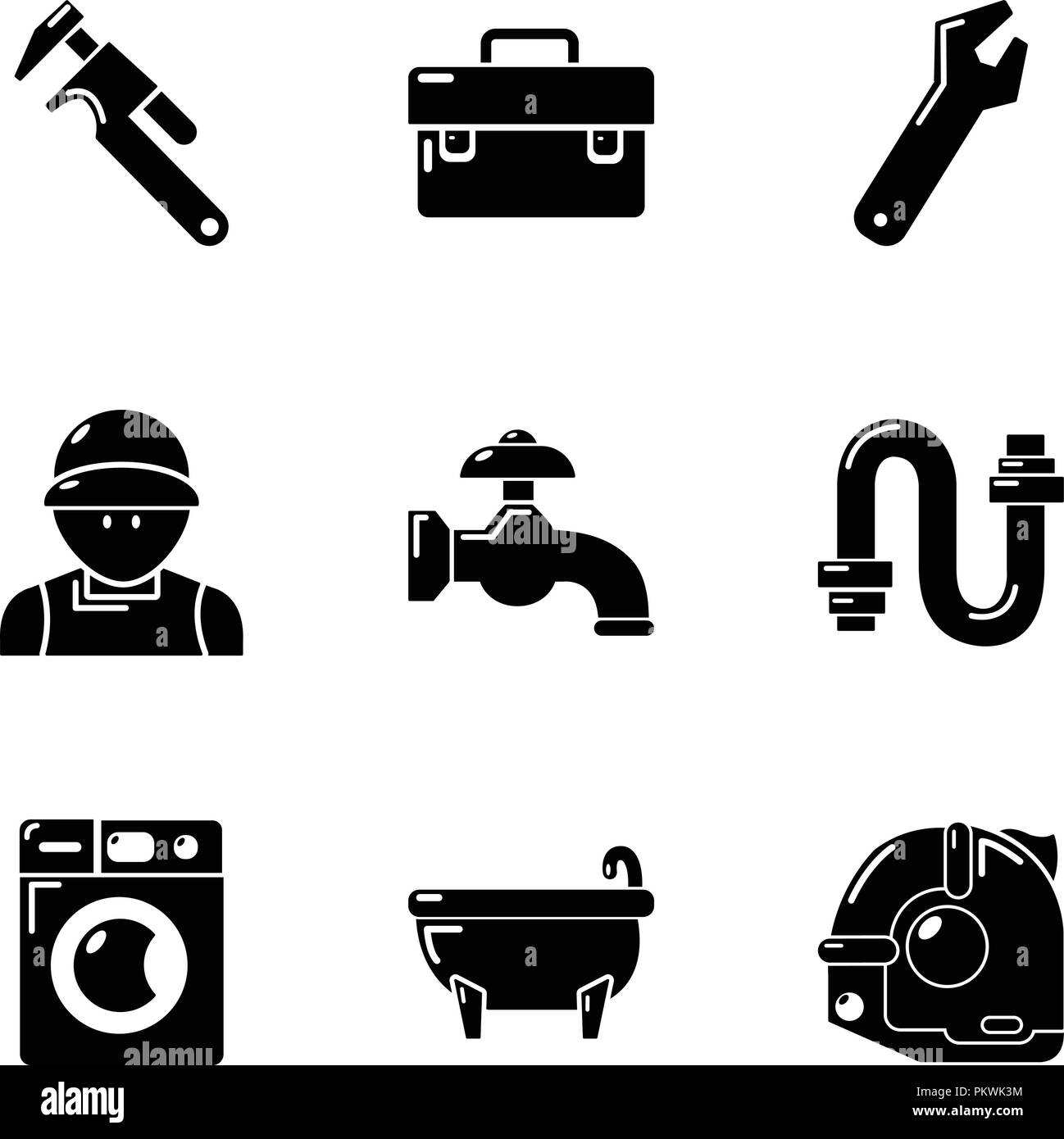 Duct icons set, simple style Stock Vector Image & Art - Alamy