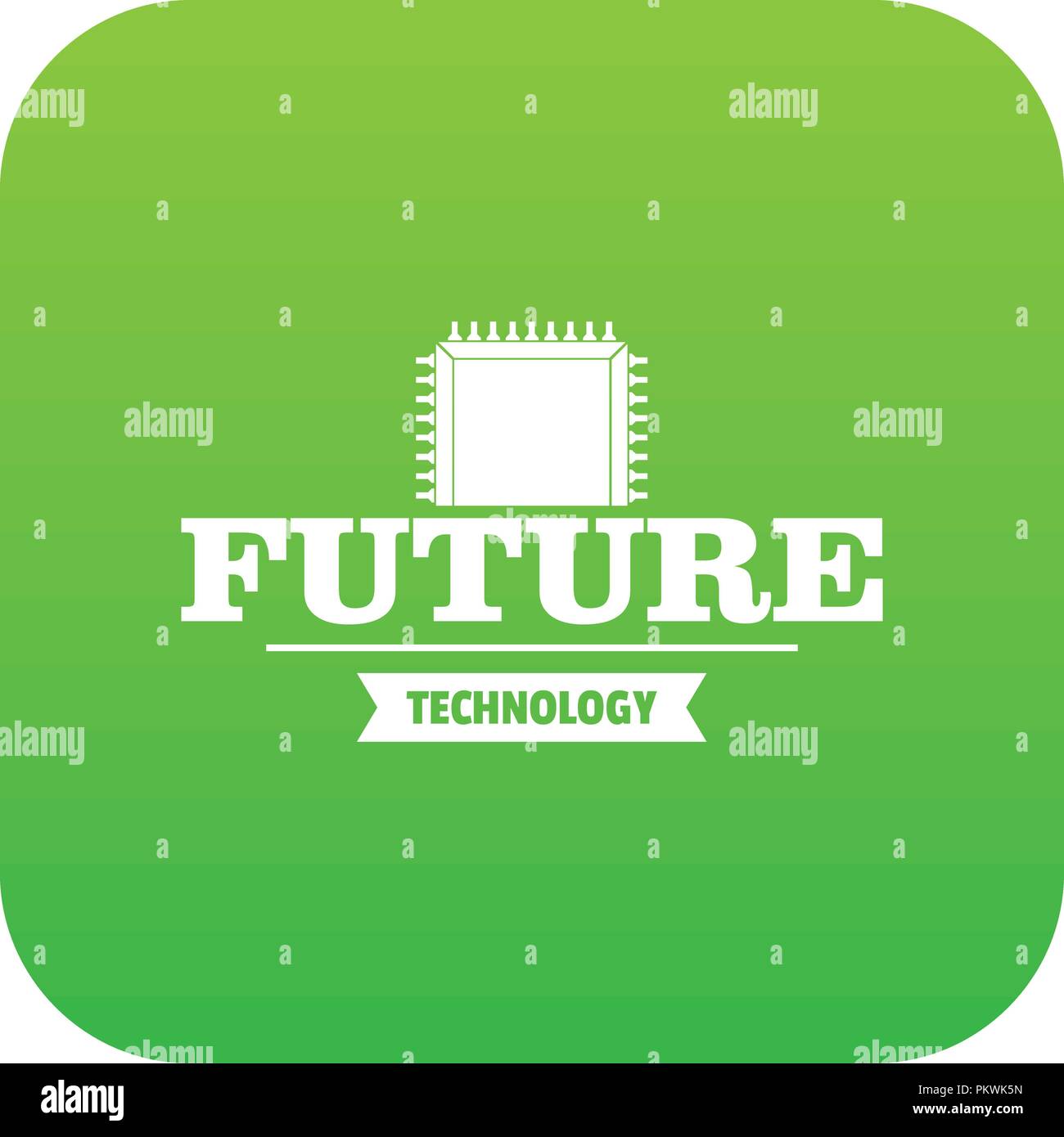 Future cpu icon green vector Stock Vector Image & Art - Alamy