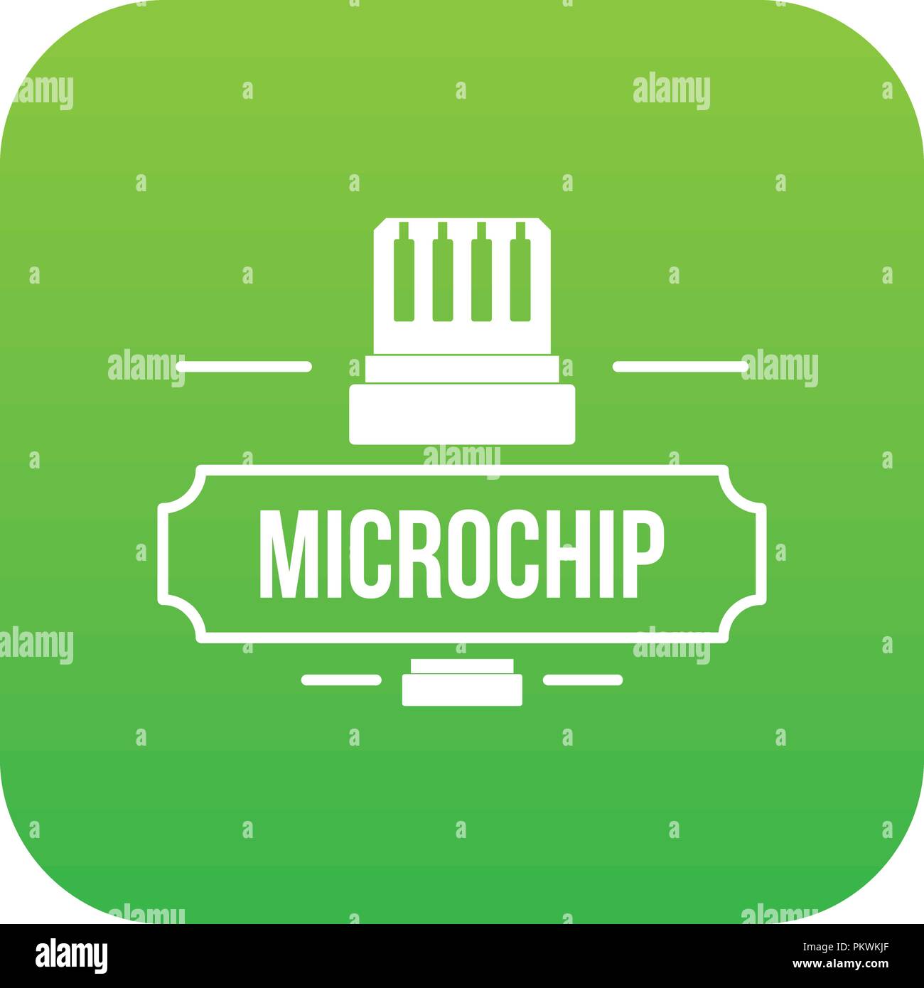 New technology icon green vector Stock Vector Image & Art - Alamy