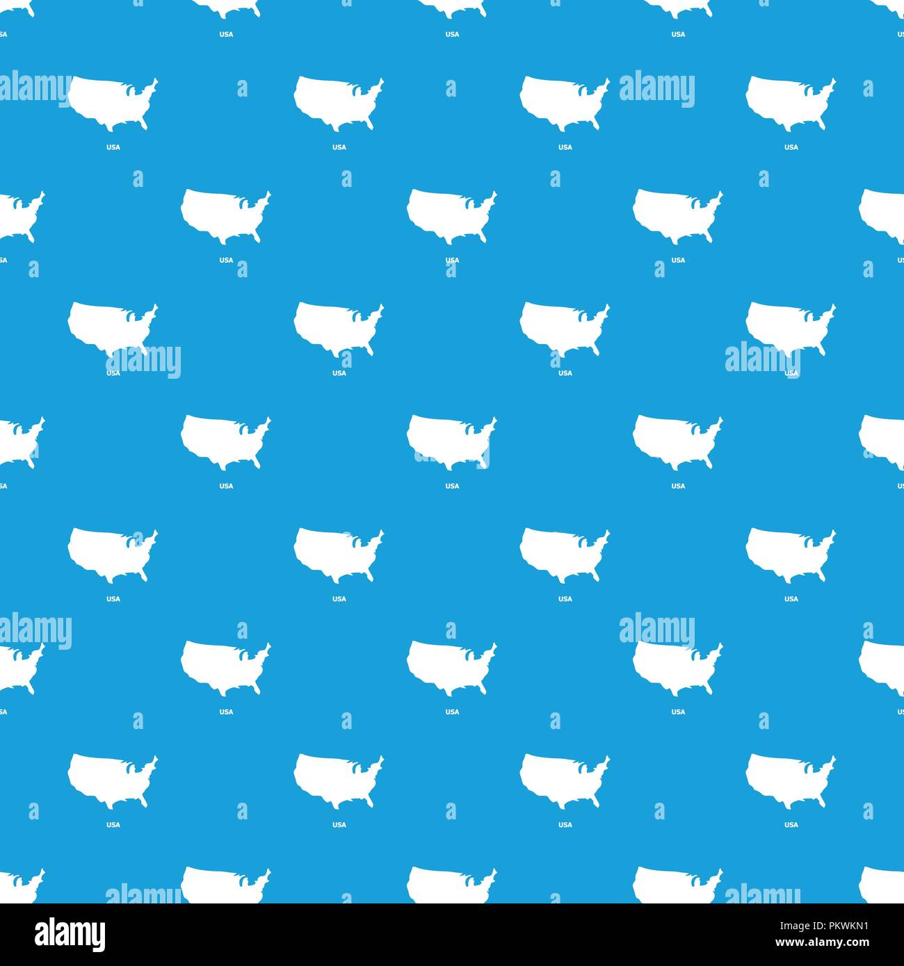 Usa map pattern vector seamless blue Stock Vector Image & Art - Alamy