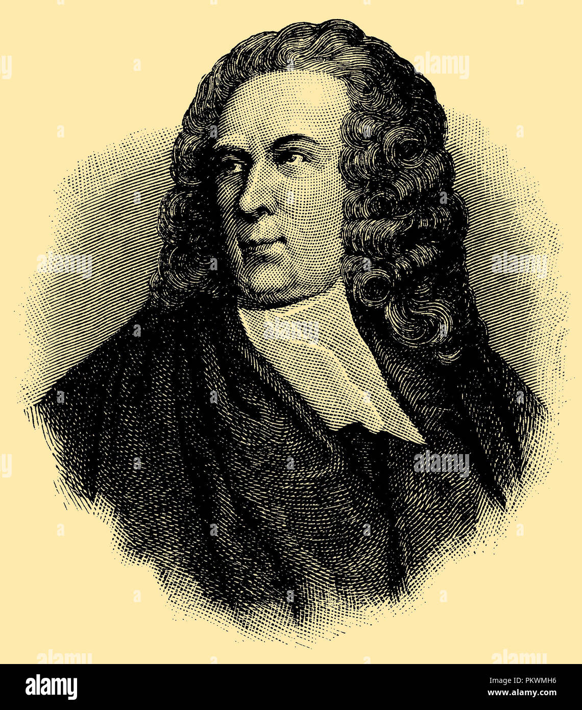 Edward Young. After an anonymous engraving (painting by Highmore) in ...