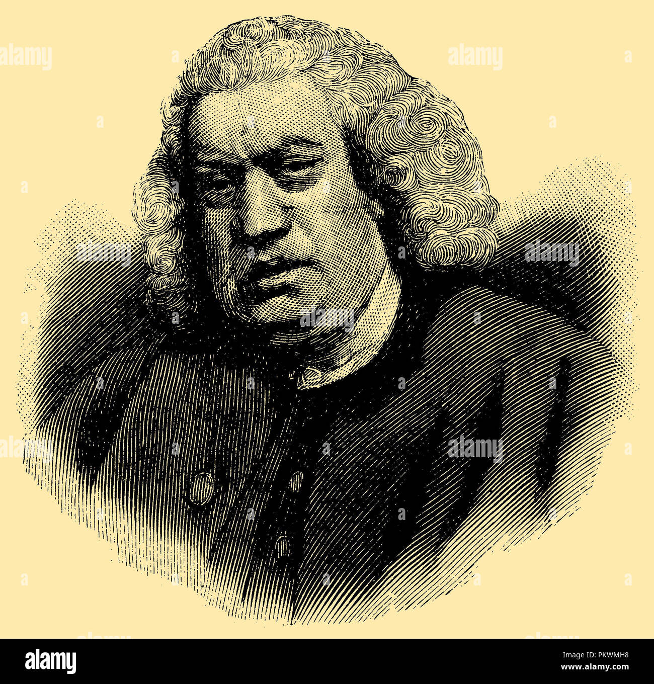 Dr. Samuel Johnson. After the painting by Reynolds, in the National ...