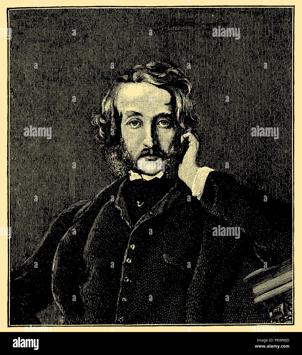 Edward Bulwer. After a painting by Knebworth owned by the Bulwers ...