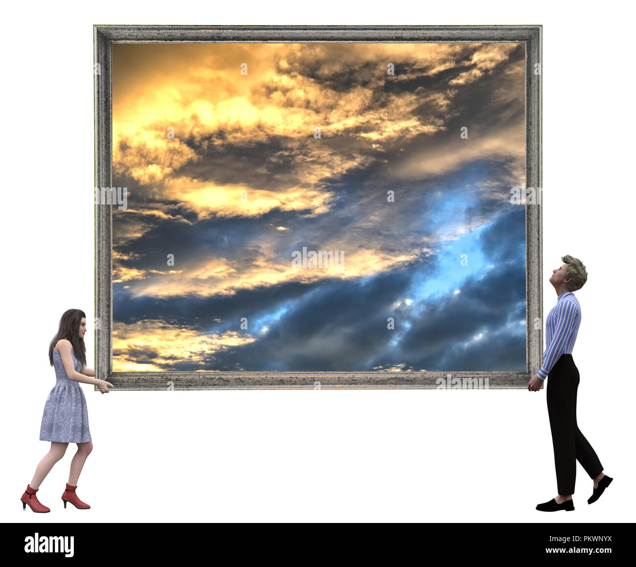 See the big picture concept composite Stock Photo - Alamy