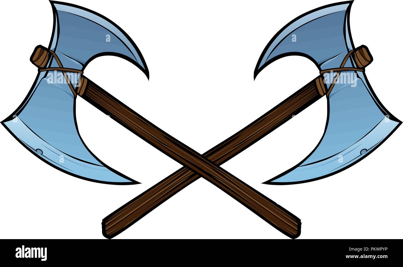 Crossed Axes Graphic Stock Vector Image & Art - Alamy