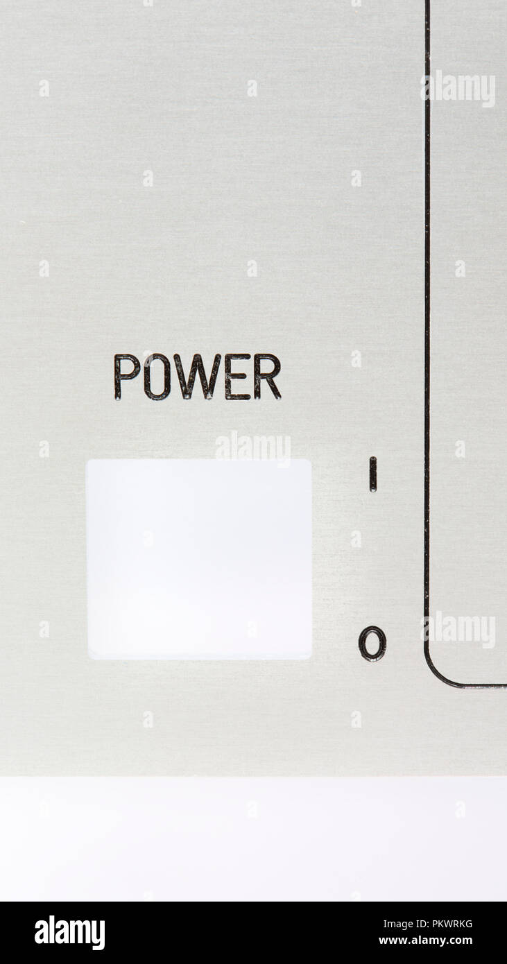 empty space and control panel power on off Stock Photo - Alamy