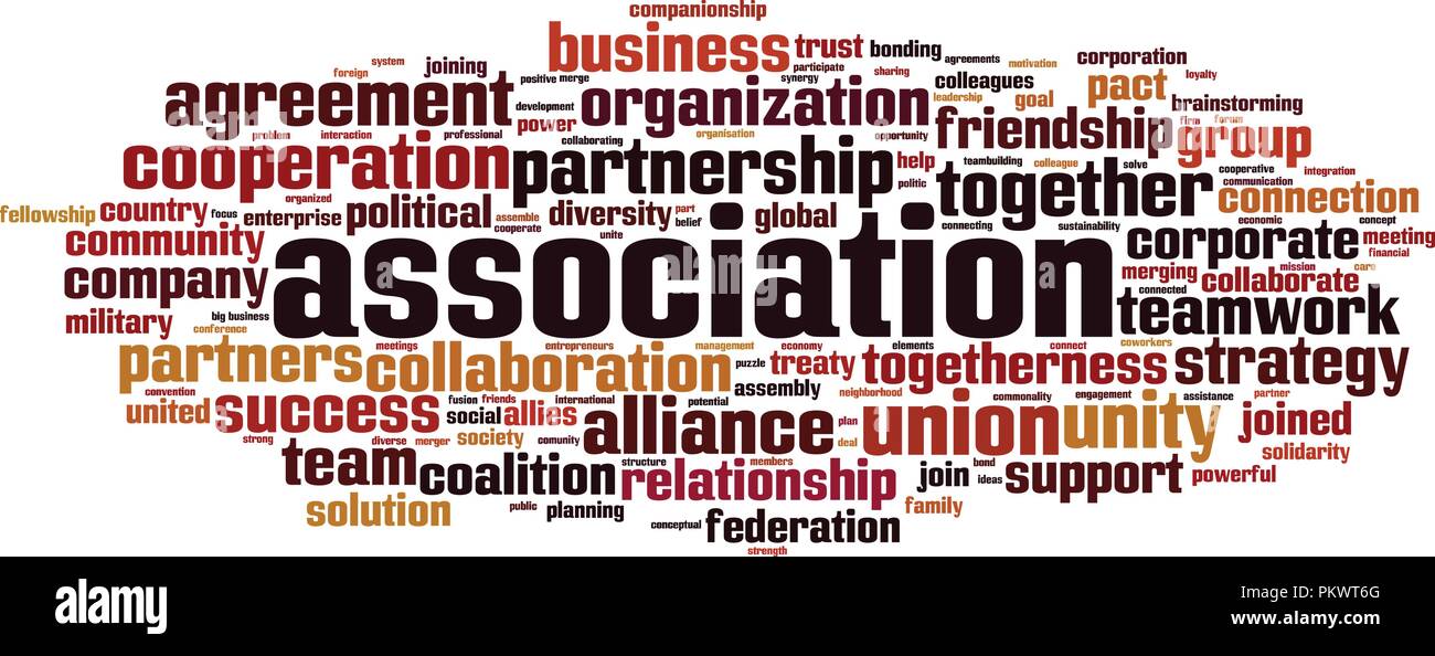 Association word cloud concept. Vector illustration Stock Vector Image ...