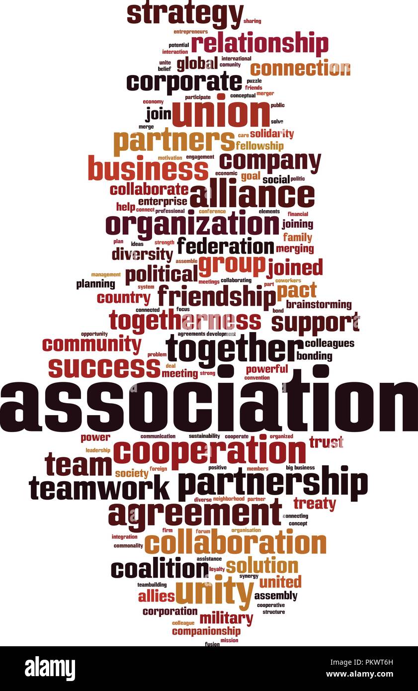 Association word cloud concept. Vector illustration Stock Vector Image ...