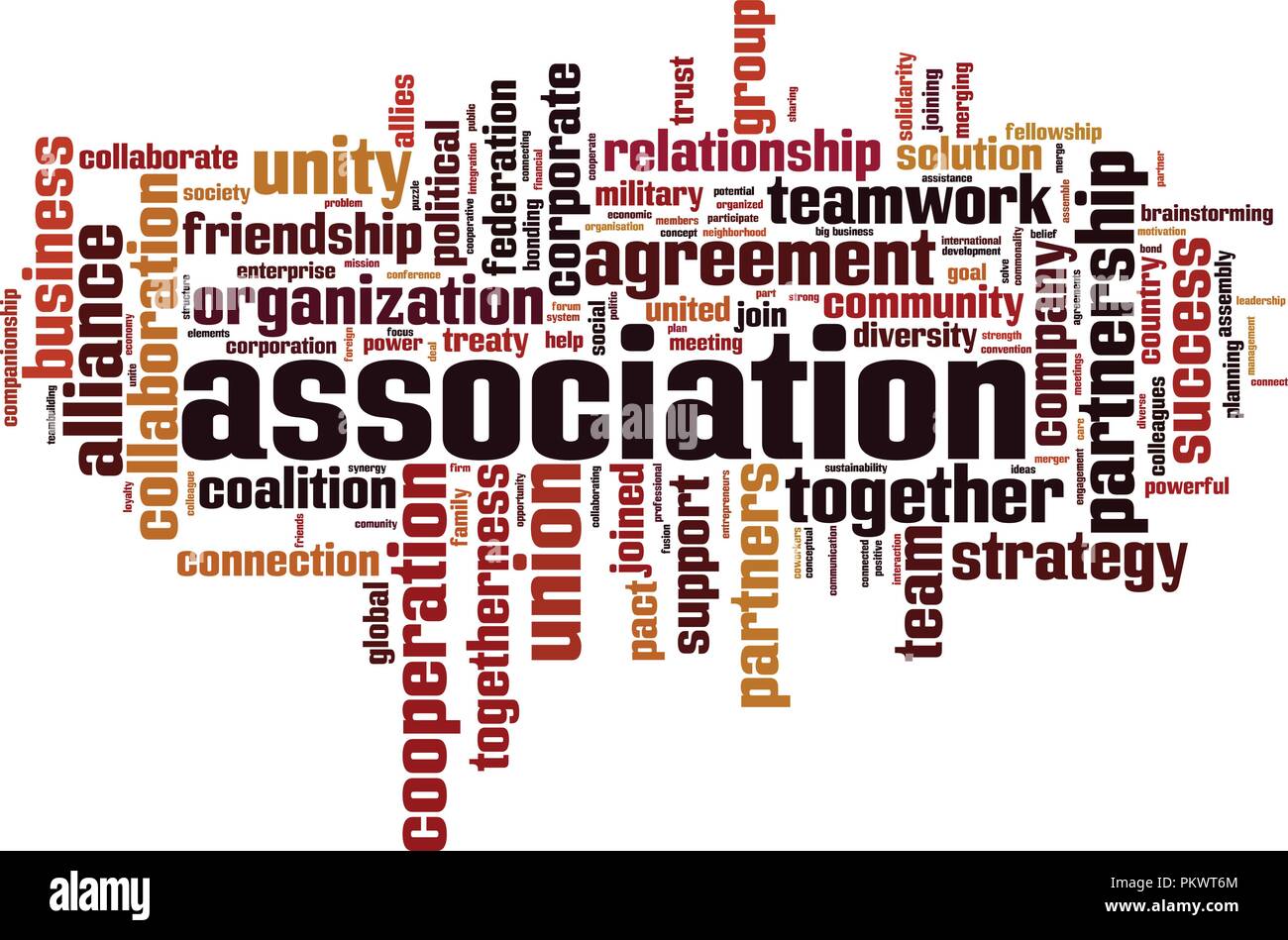 Association word cloud concept. Vector illustration Stock Vector Image ...