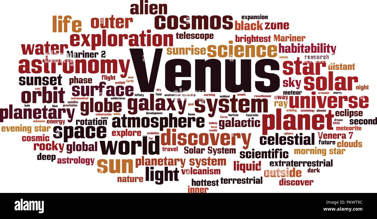 Venus word cloud concept. Vector illustration Stock Vector Image & Art ...