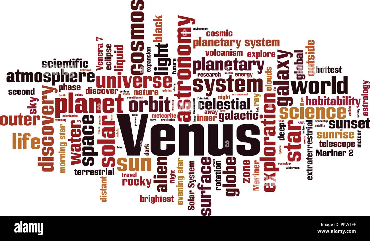 Venus word cloud concept. Vector illustration Stock Vector Image & Art ...