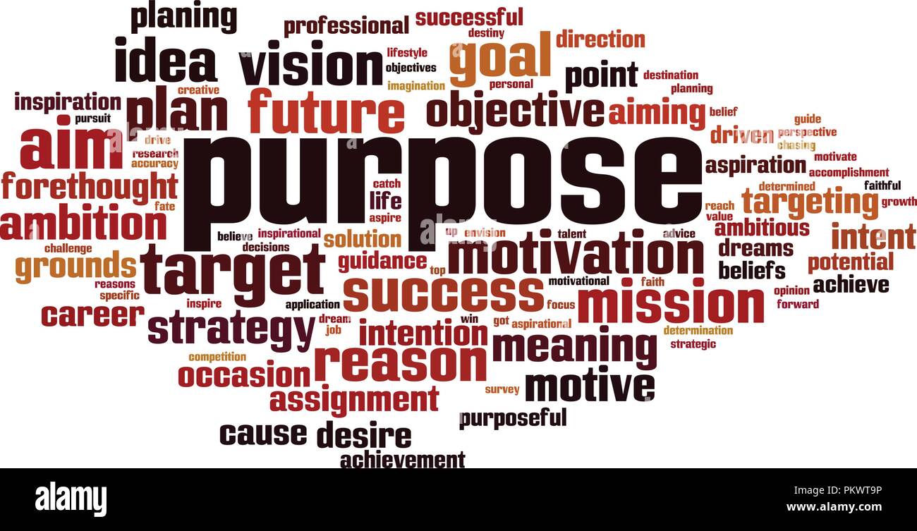 Purpose word cloud concept. Vector illustration Stock Vector Image ...