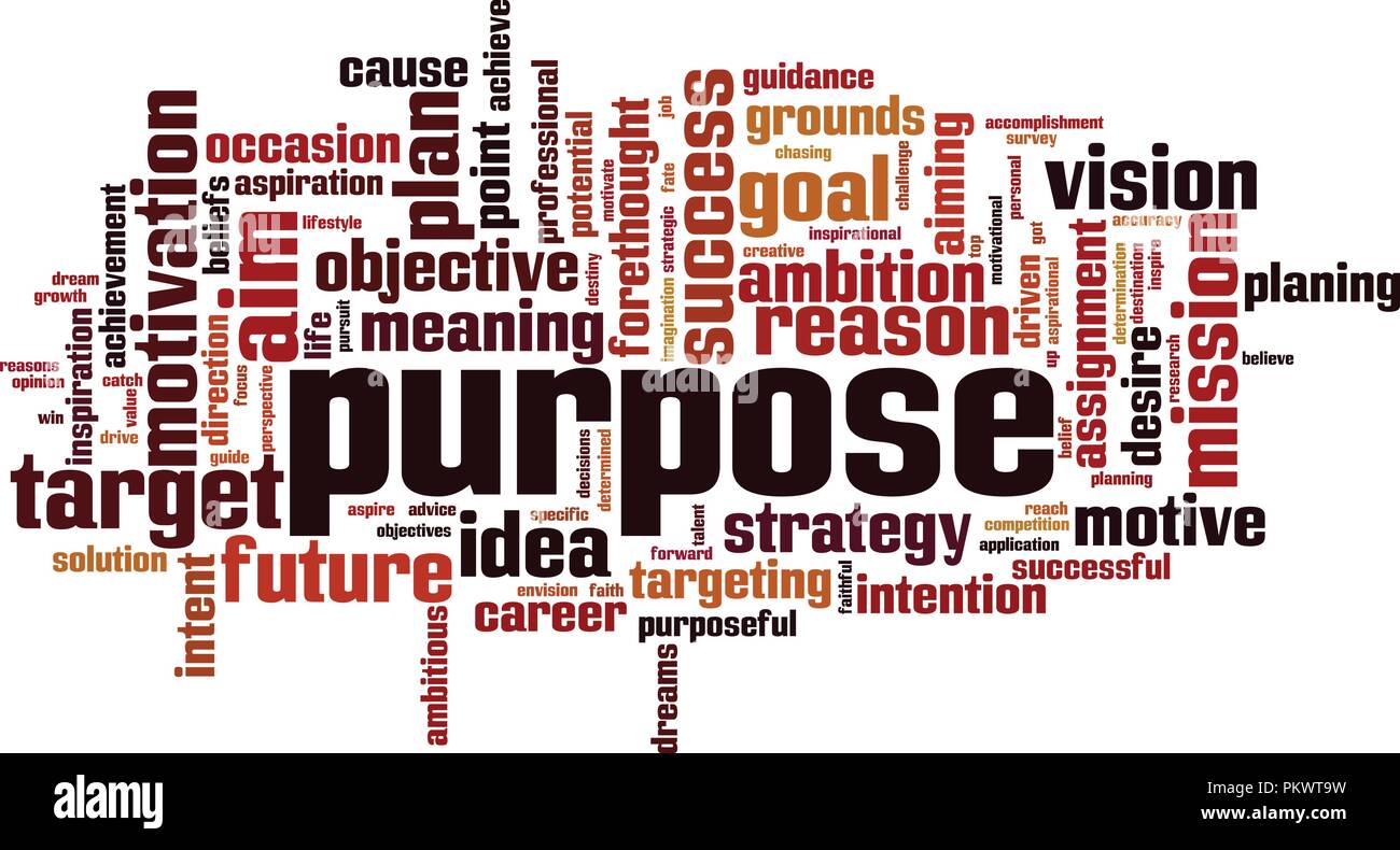 Purpose word cloud concept. Vector illustration Stock Vector Image ...