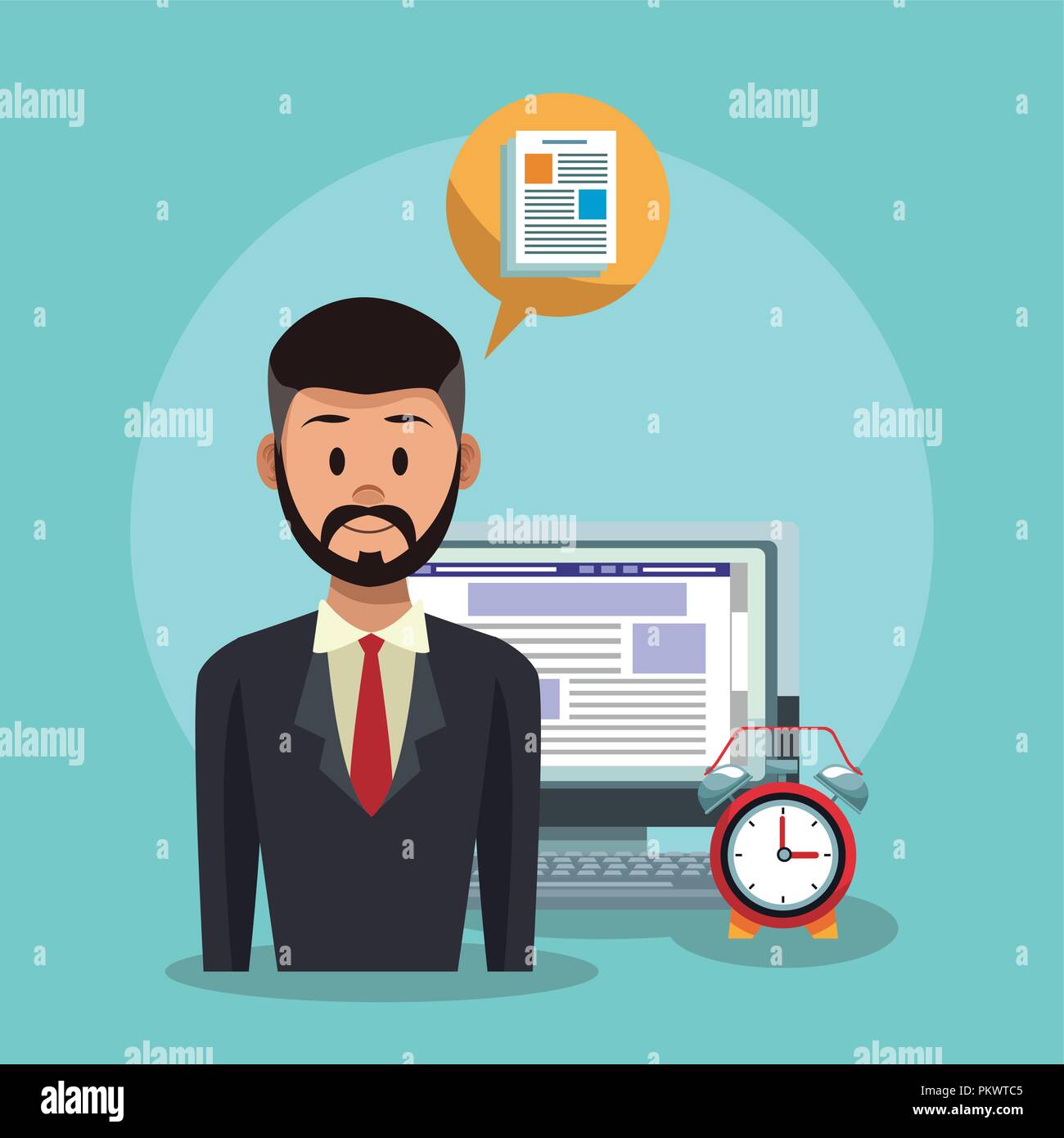 Executive businessman cartoon Stock Vector Image & Art - Alamy