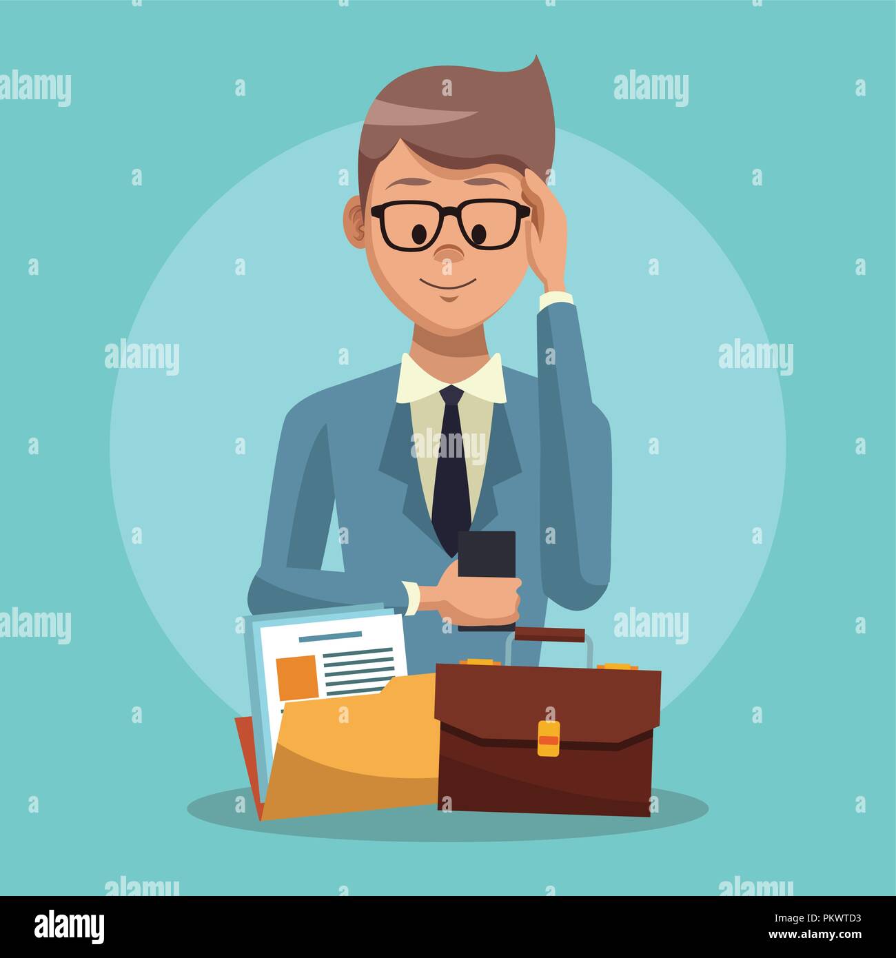 Executive businessman cartoon Stock Vector Image & Art - Alamy