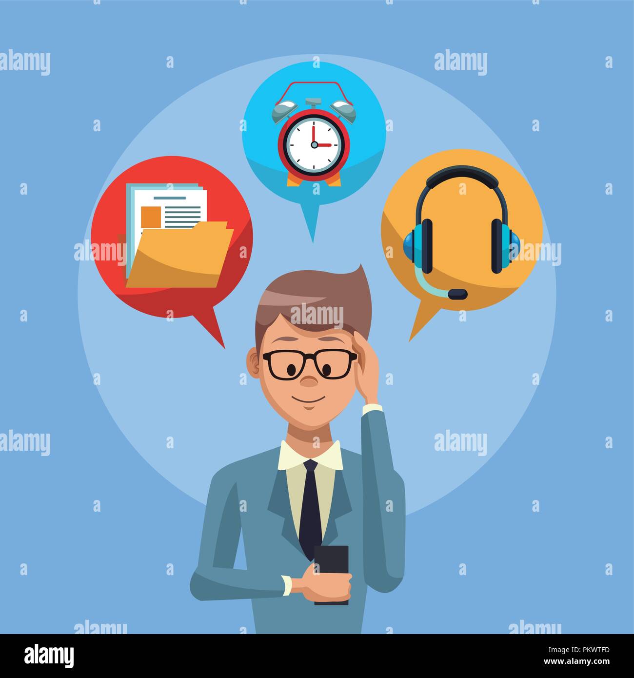 Executive businessman cartoon Stock Vector Image & Art - Alamy