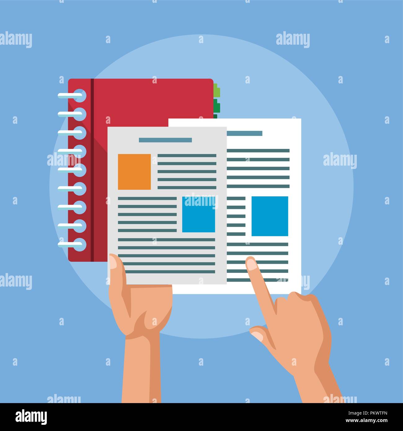 Hands using office elements Stock Vector Image & Art - Alamy