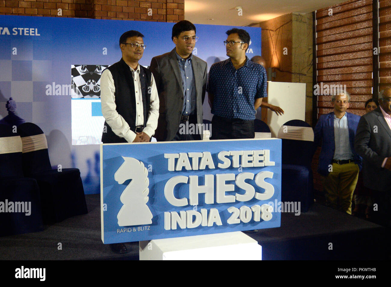 Kolkata, India. 15th Sep, 2018. Indian chess Grandmaster Viswanathan ...