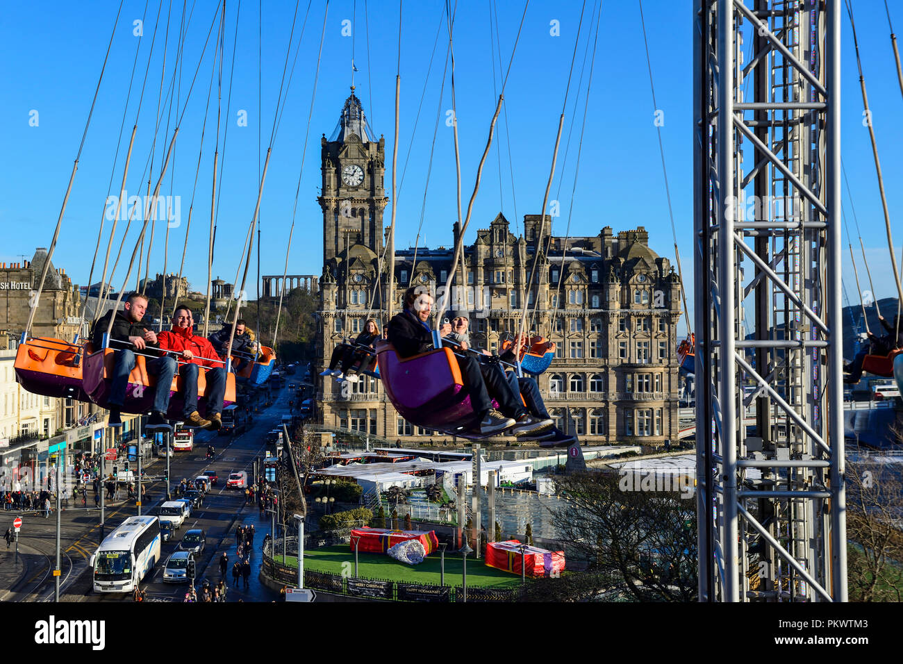 Star flyer ride edinburgh christmas hi-res stock photography and images ...