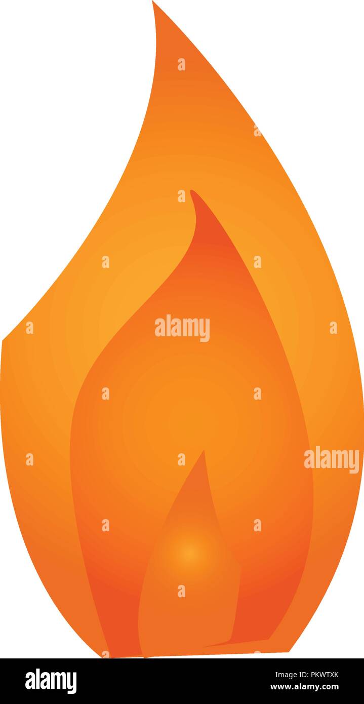 Set of the Fire logo. Red, yellow fire - vector Stock Vector Image ...