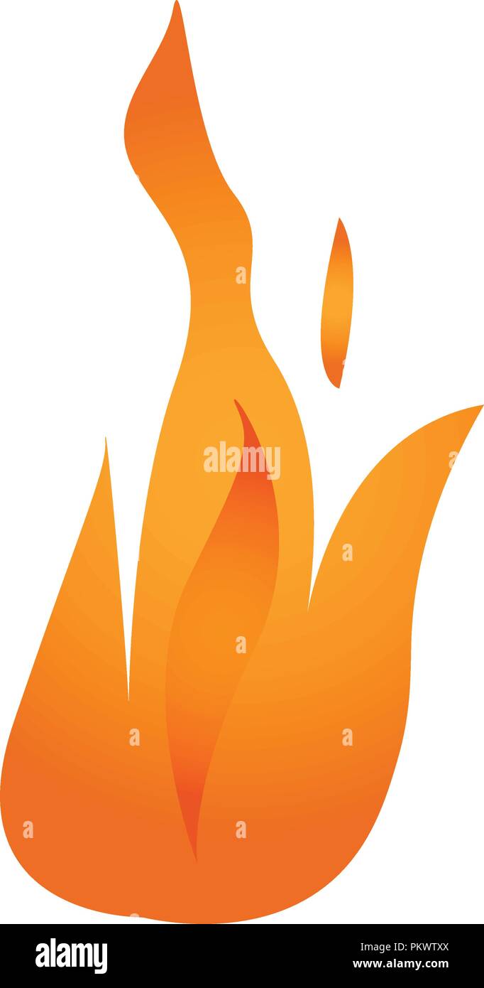 Set of the Fire logo. Red, yellow fire - vector Stock Vector Image ...