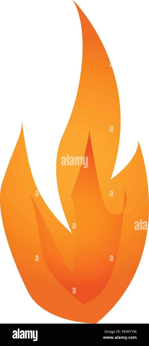 Set of the Fire logo. Red, yellow fire - vector Stock Vector Image ...