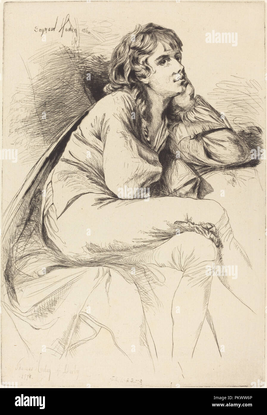 Thomas Haden of Derby. Dated: 1864. Medium: etching and drypoint on ...