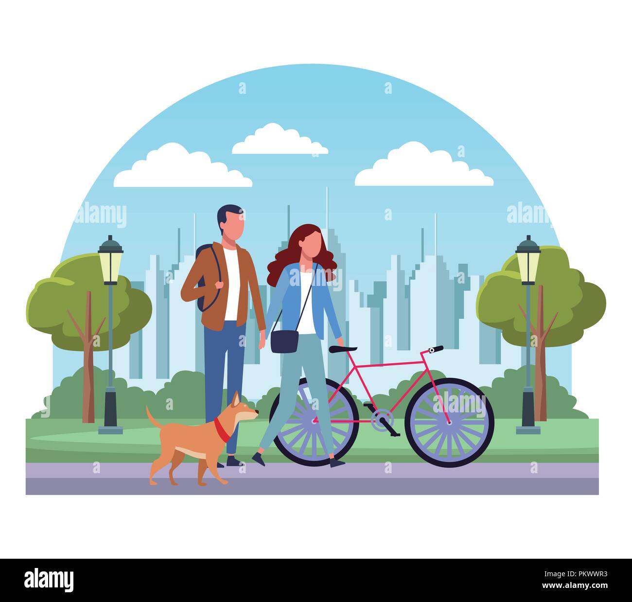 Peope at park cartoons Stock Vector Image & Art - Alamy
