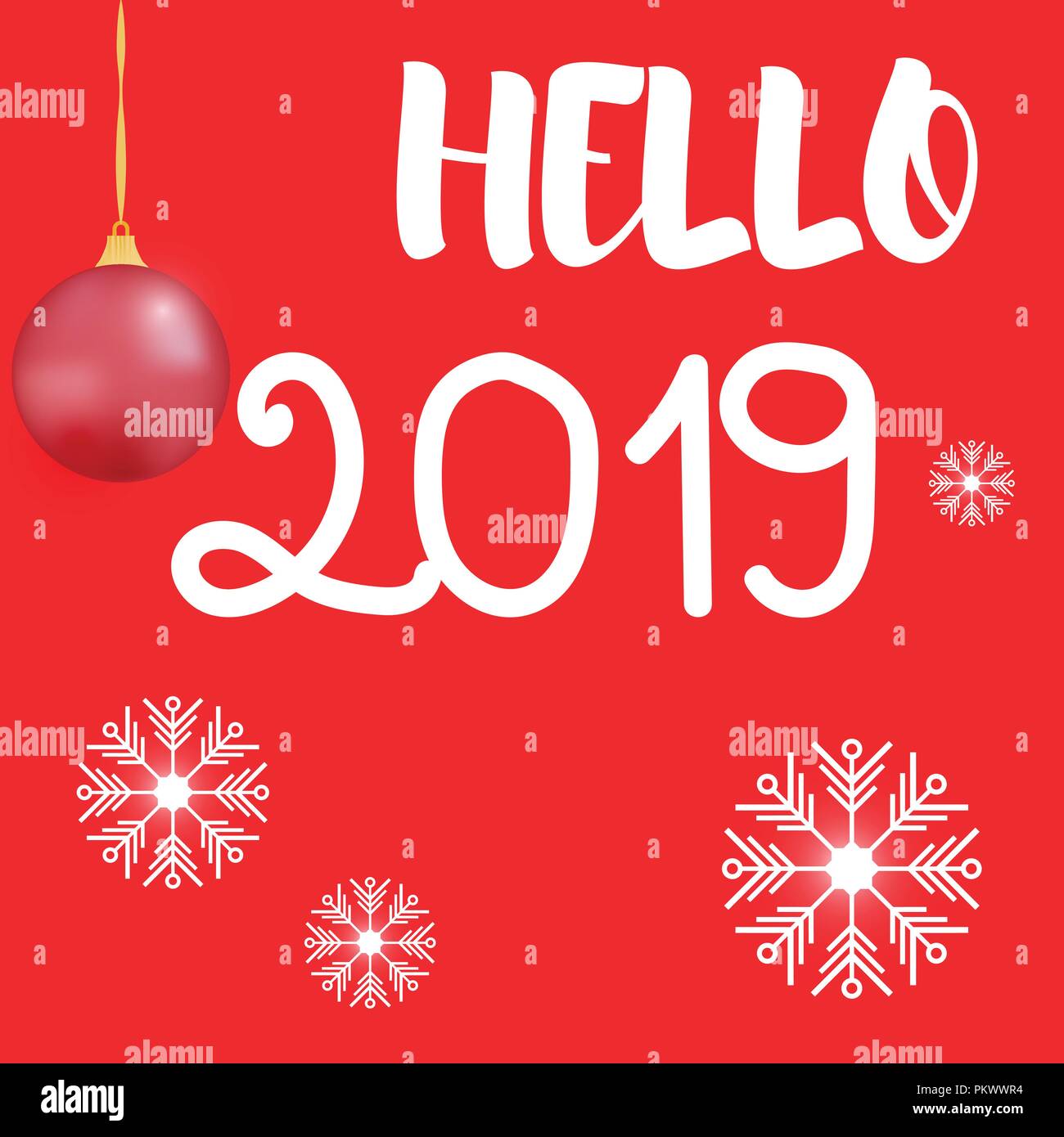 Hello 2019 Stock Vector Images - Alamy