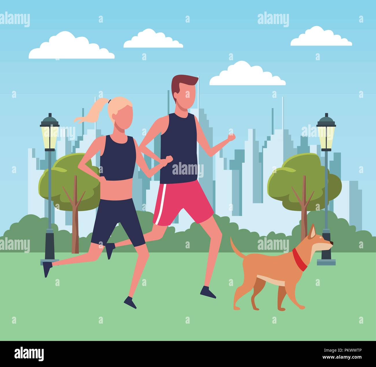 People at park cartoons Stock Vector Image & Art - Alamy