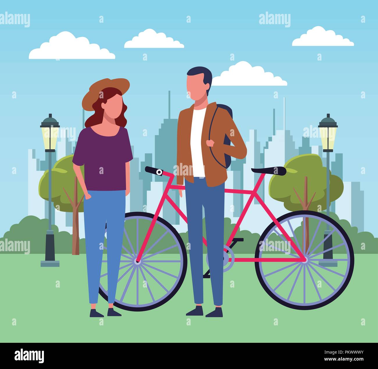 People at park cartoons Stock Vector Image & Art - Alamy