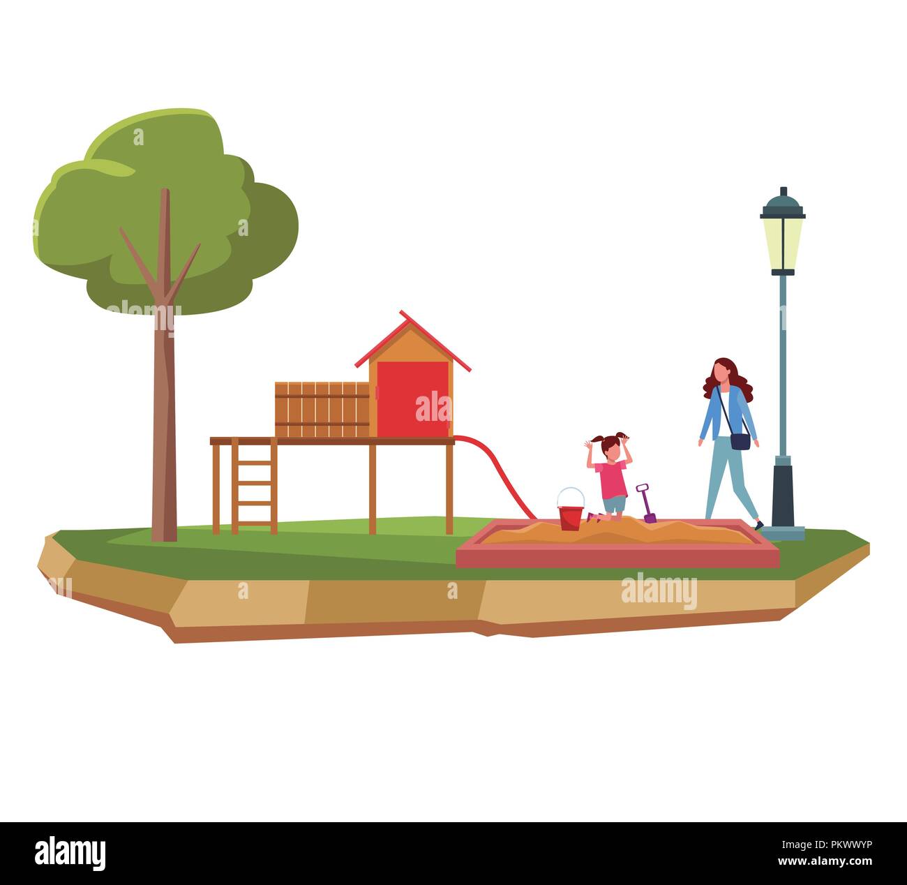 Kids at park cartoons Stock Vector Image & Art - Alamy