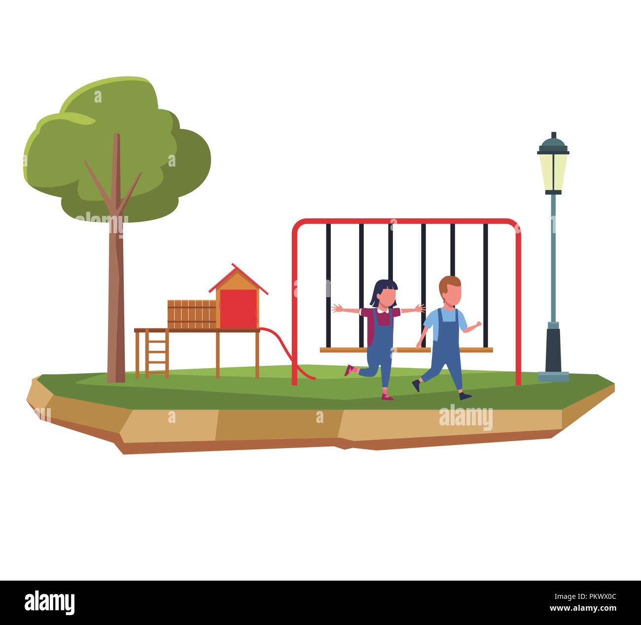 Kids at park cartoons Stock Vector Image & Art - Alamy