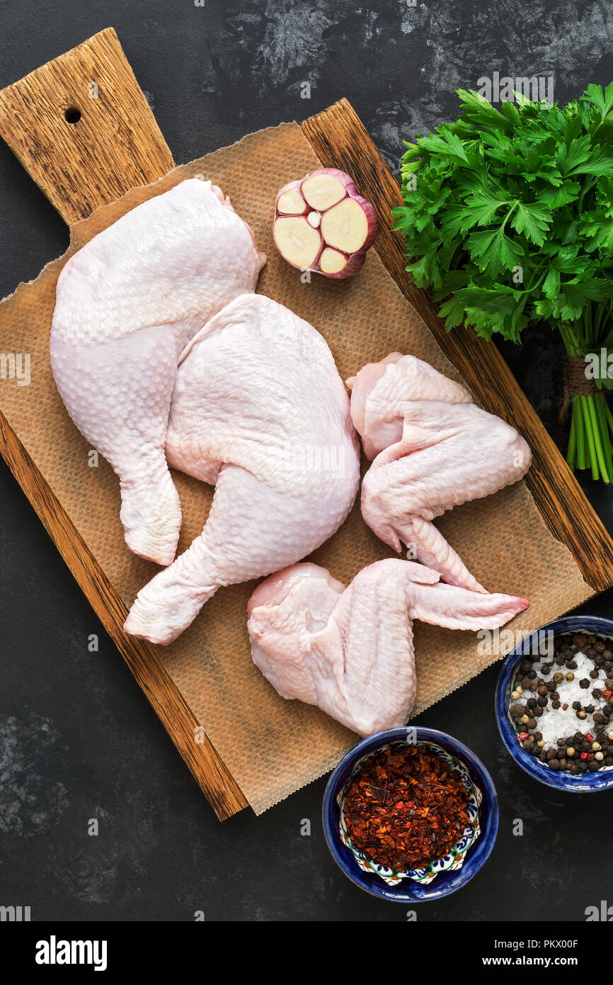 Raw Chicken Wing High Resolution Stock Photography and Images - Alamy