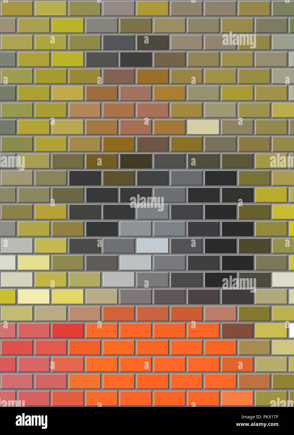 Random pattern of a brick wall Stock Photo - Alamy