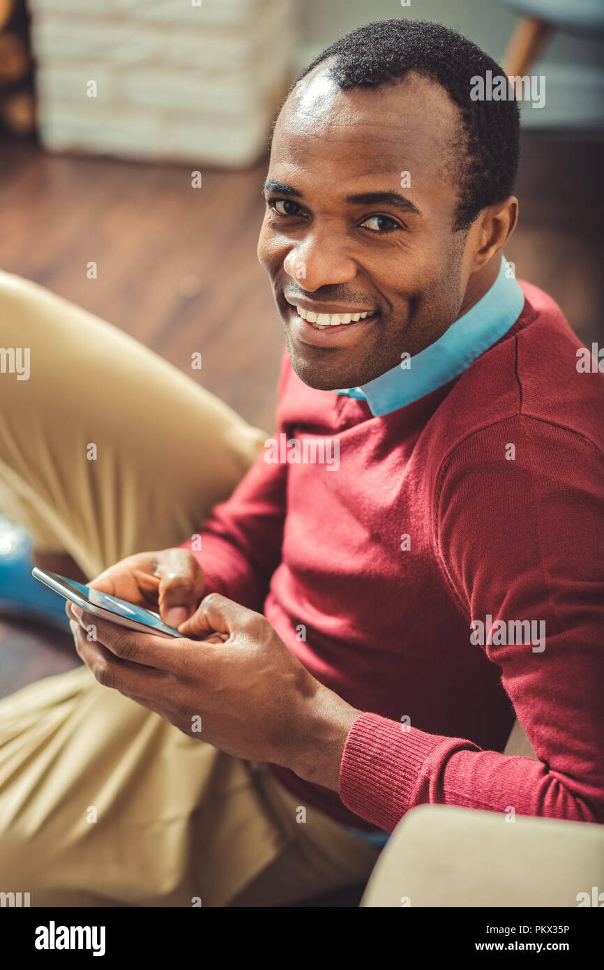 Man checking the weather hi-res stock photography and images - Alamy