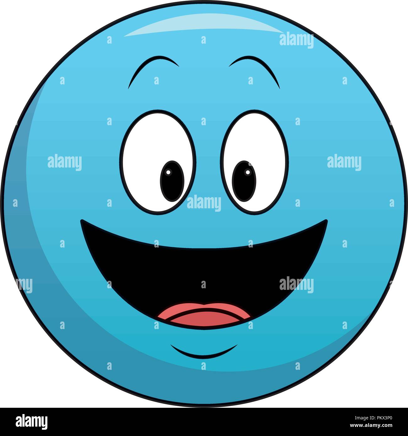Smiling chat emoticon Stock Vector Image & Art - Alamy
