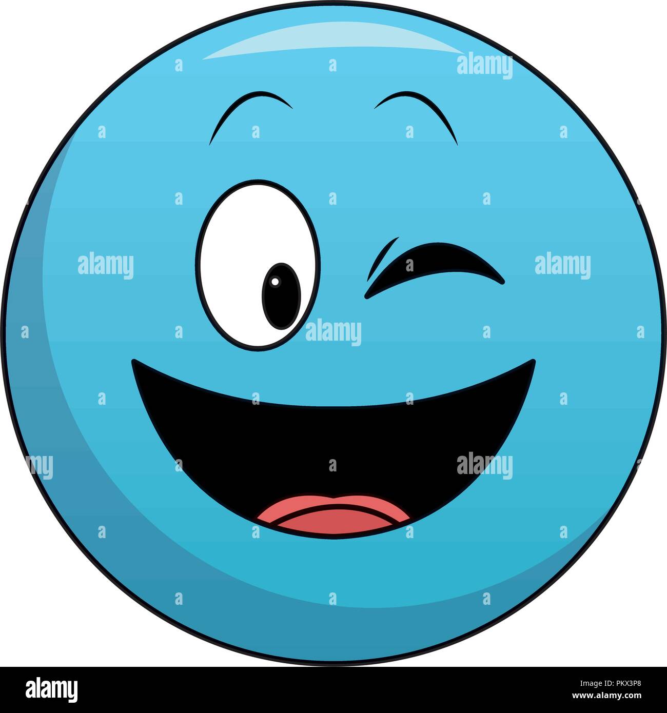 Flirt eye chat emoticon Stock Vector Image & Art - Alamy