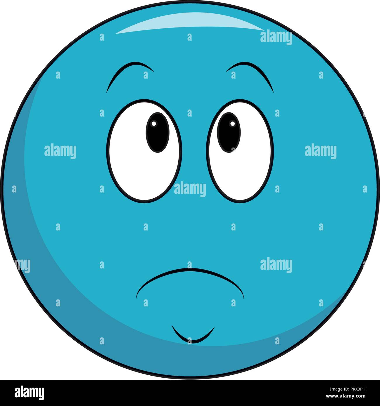 Sad chat emoticon Stock Vector Image & Art - Alamy