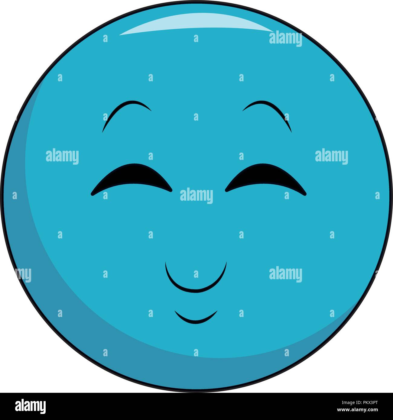 Smiling chat emoticon Stock Vector Image & Art - Alamy