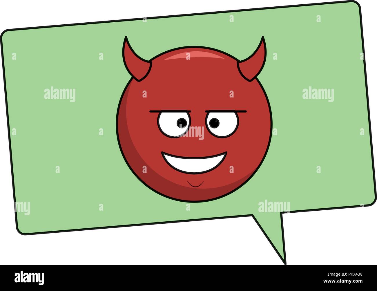 Cartoon devil bubble hi-res stock photography and images - Alamy