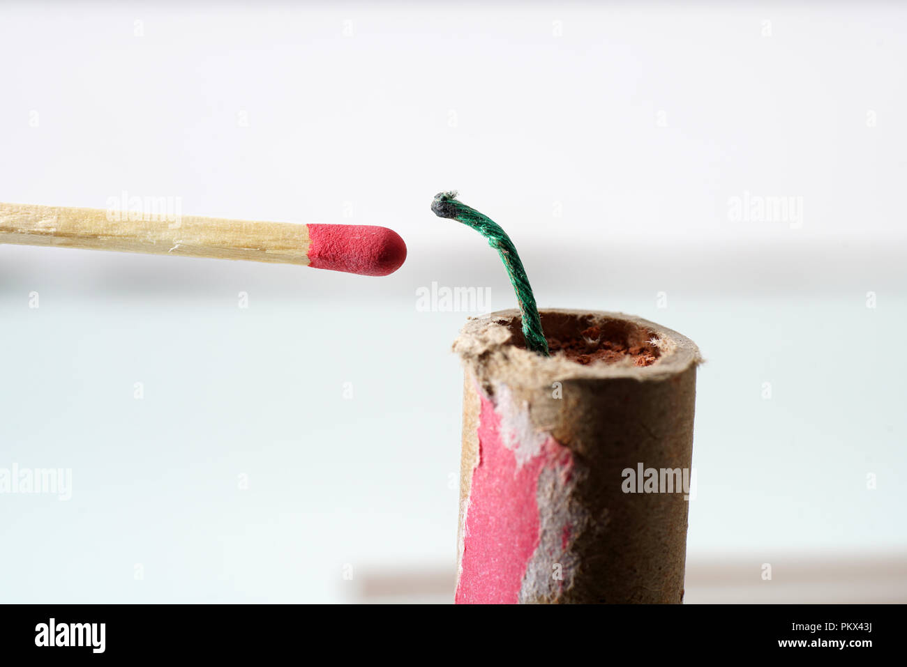 Contents of a fireworks body with disguise and black powder Stock Photo ...
