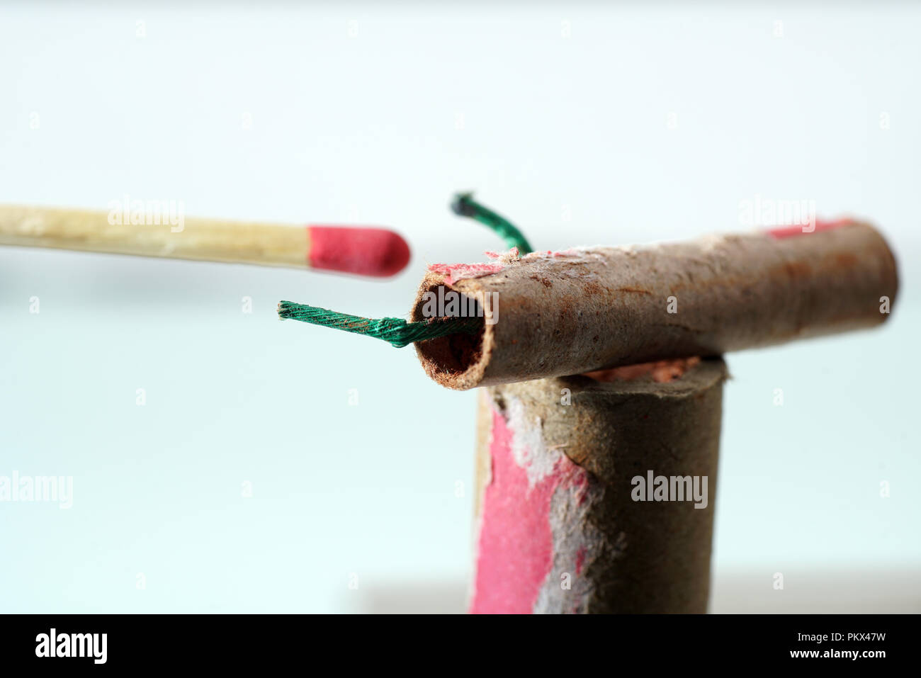 Contents of a fireworks body with disguise and black powder Stock Photo ...