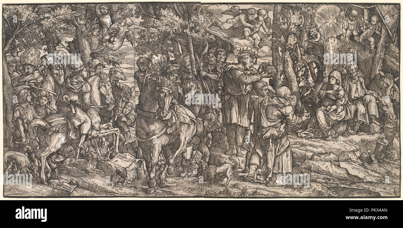 The Adoration of the Magi. Medium: woodcut. Museum: National Gallery of ...