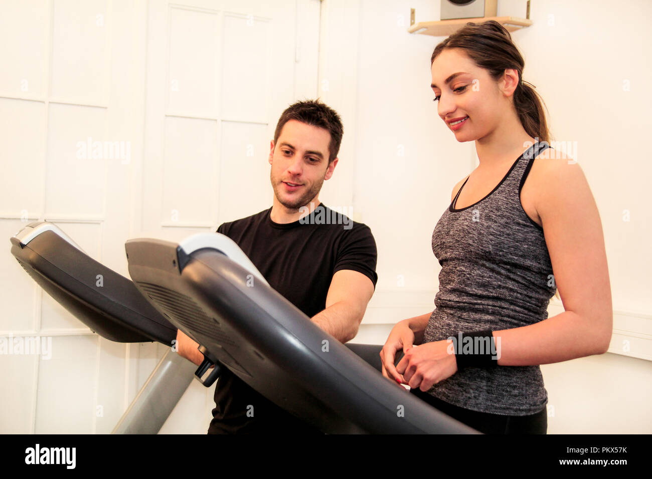 Fitness testing coach hi-res stock photography and images - Alamy