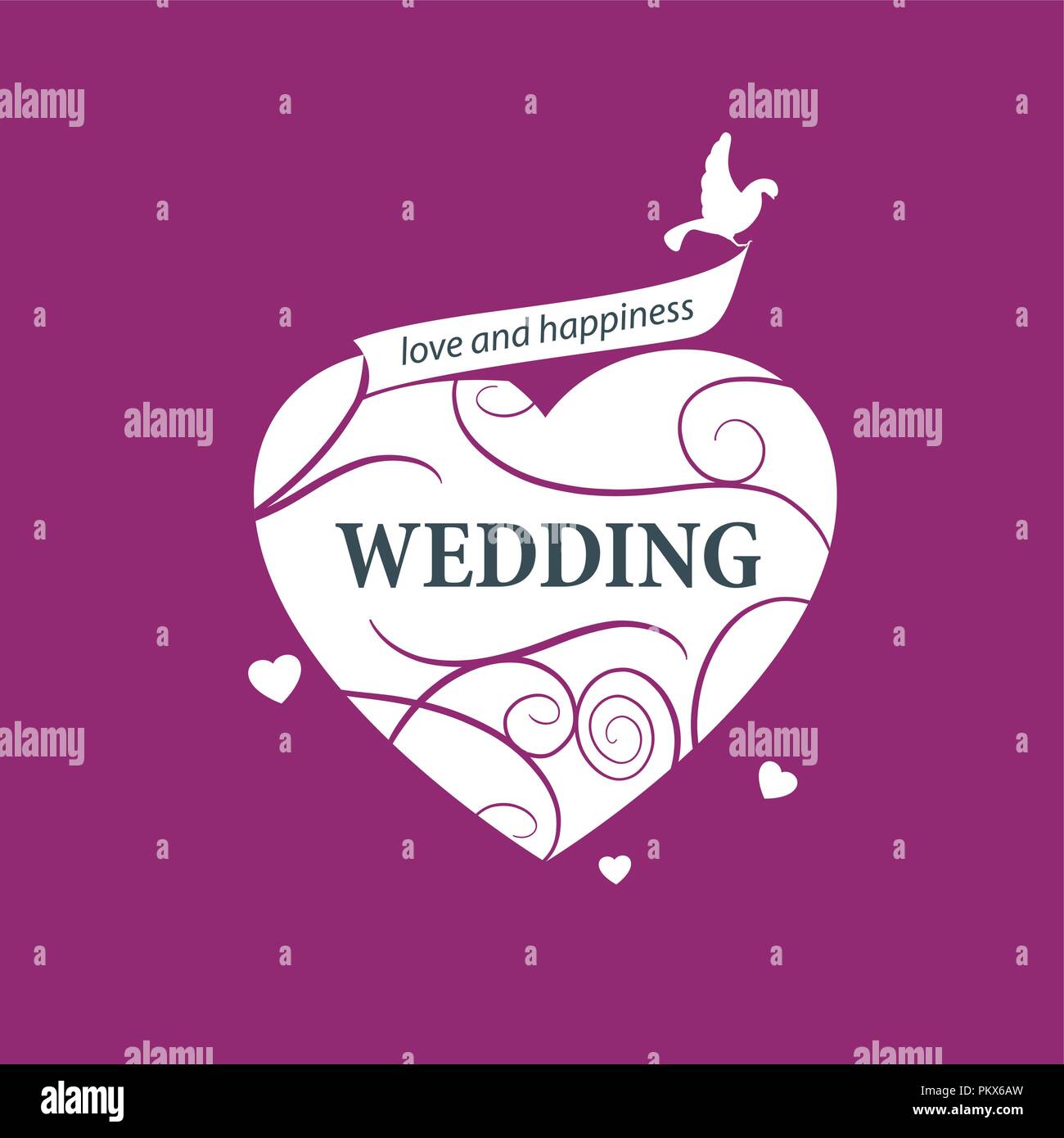 vector logo wedding Stock Vector Image & Art - Alamy