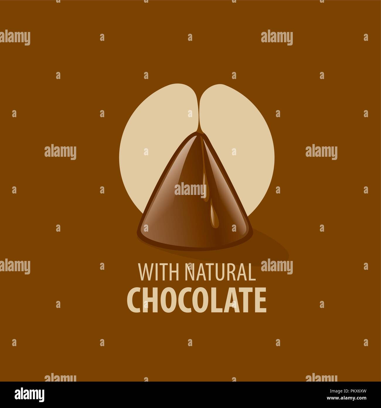 Vector flowing chocolate drops Stock Vector Images - Alamy