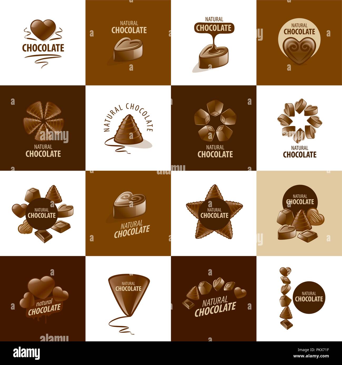 vector logo chocolate Stock Vector Image & Art - Alamy