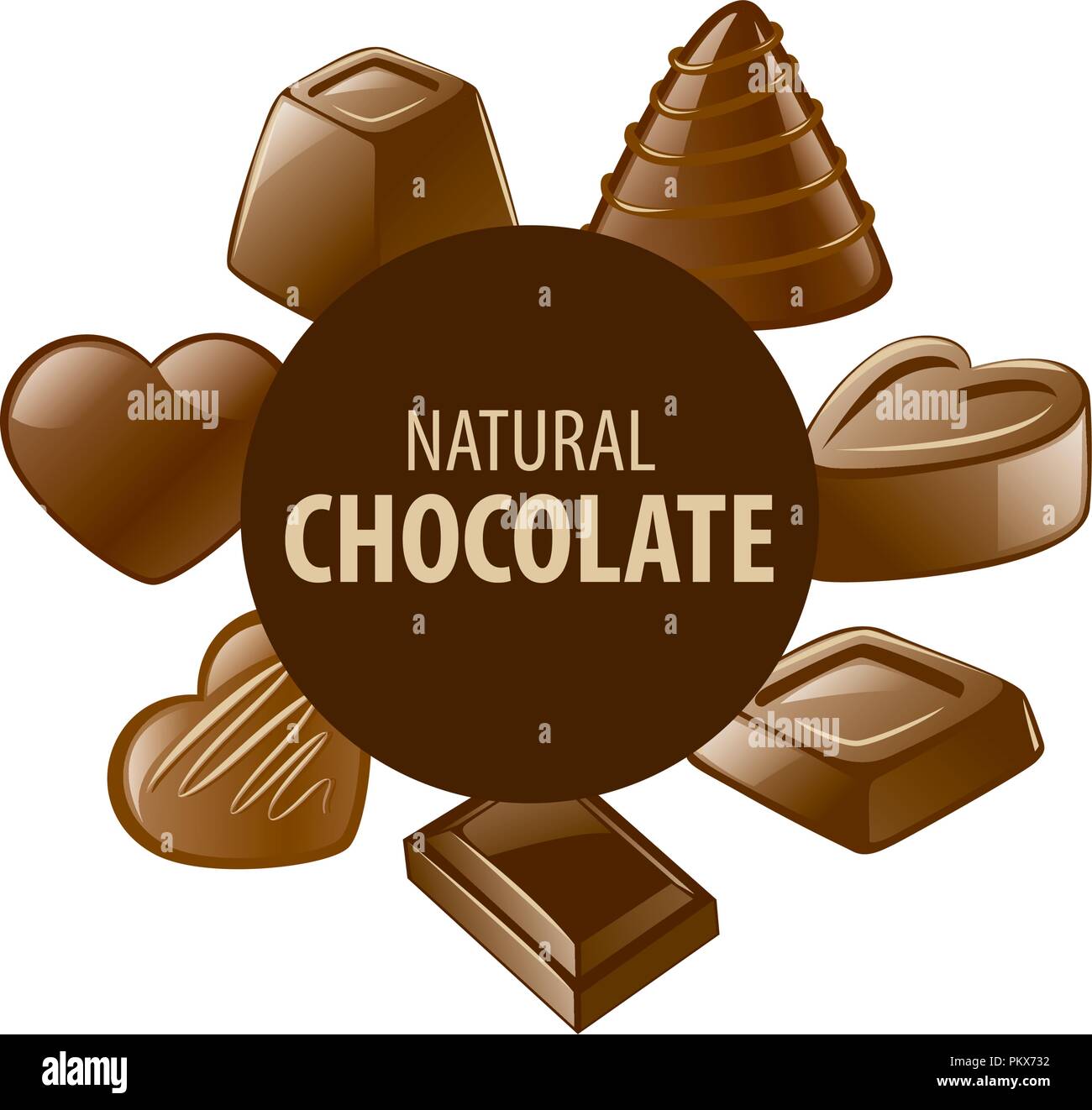 vector logo chocolate Stock Vector Image & Art - Alamy