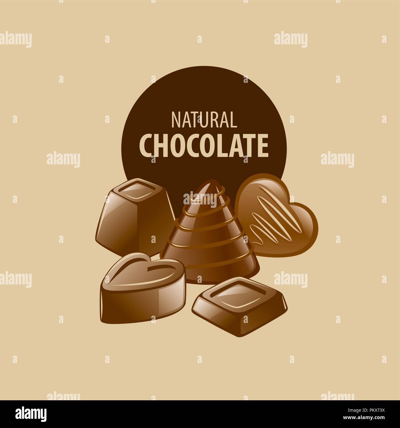 vector logo chocolate Stock Vector Image & Art - Alamy